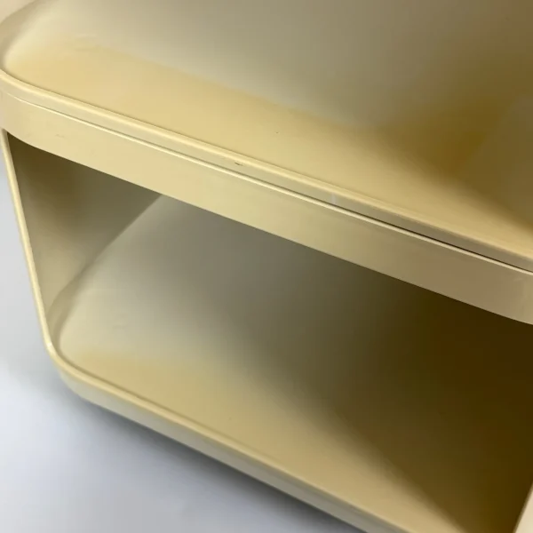 Kartell Componibili White Three Module Storage Unit 1970s