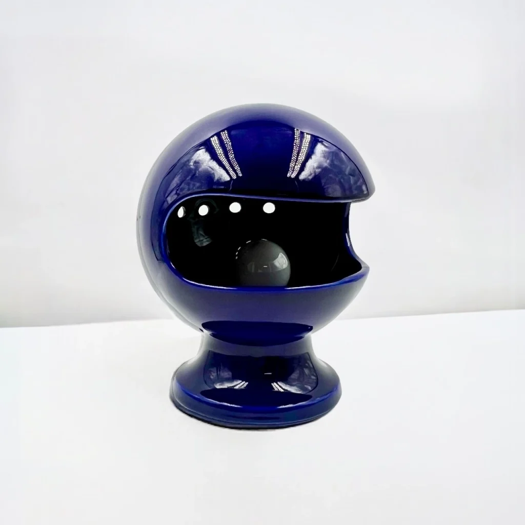 Natavintage - Space Age Lamp Enzo Bioli Il Picchio in Blue Ceramic, 1960s
