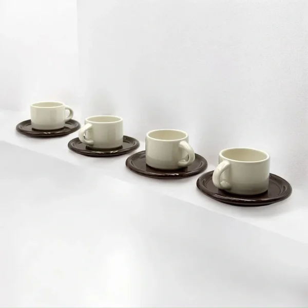 70s Coffee Set by Sele Arte Sculptural Ceramic Treasure