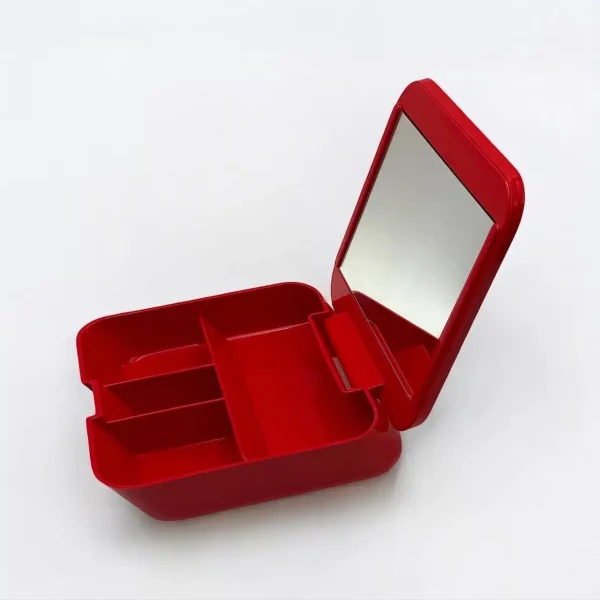 Makio Hasuike Red Vanity Box Gedy 70s Italian Design