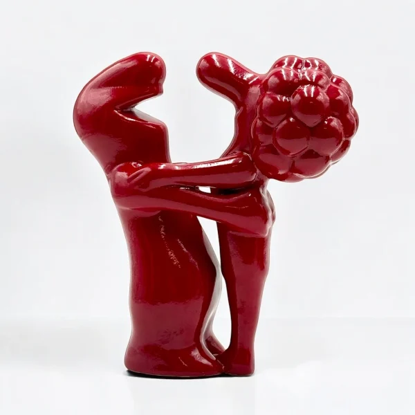 Osvaldo Cavandoli La Linea Ceramic Set Glossy Red