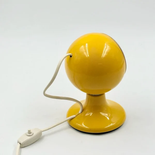 Yellow Eyeball Lamp Space Age Luci Milano Italy